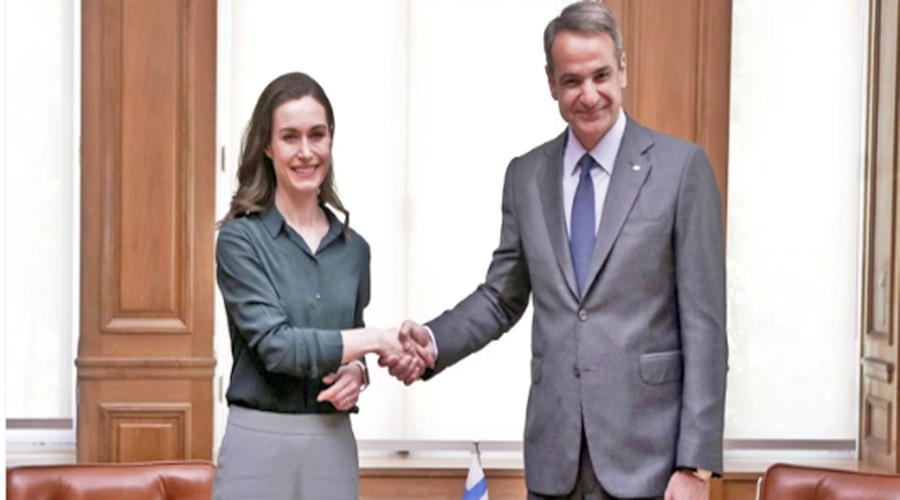 ΜΗΤΣΟΤΑΚΗΣ ΜΕ ΤΗ ΦΙΝΛΑΝΔΗ ΠΡΩΘΥΠΟΥΡΓΟ, ΣΑΝΑ ΜΑΡΙΝ: «ΕΝΗΜΕΡΩΣΑ ΤΟΝ ...