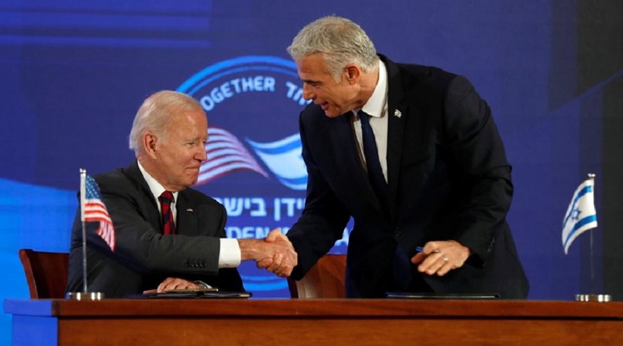 ΜΠΑΙΝΤΕΝ ΚΑΙ ΛΑΠΙΝΤ ΥΠΕΓΡΑΨΑΝ ΤΗ "ΔΙΑΚΗΡΥΞΗ ΤΗΣ ΙΕΡΟΥΣΑΛΗΜ ...